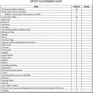Walt Disney World Scavenger Hunts - Team Mom 365