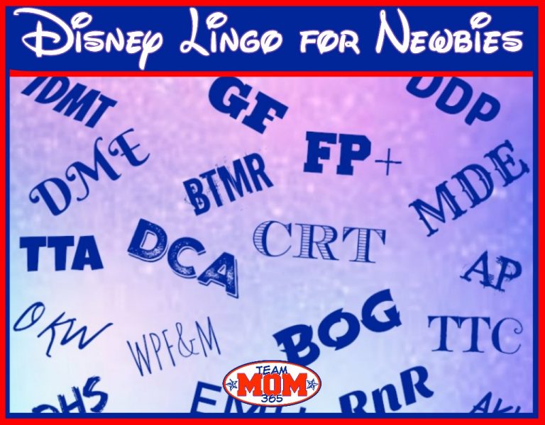 Disney Lingo for Newbies - Team Mom 365